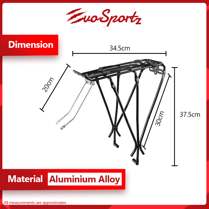Bicycle Alloy Rear Rack | EvoSportz Singapore
