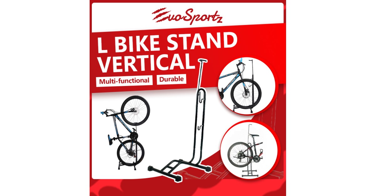 L Bike Stand - Vertical | EvoSportz Singapore
