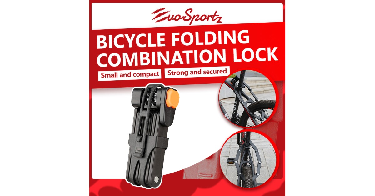 Bicycle Folding Combination Lock | EvoSportz Singapore