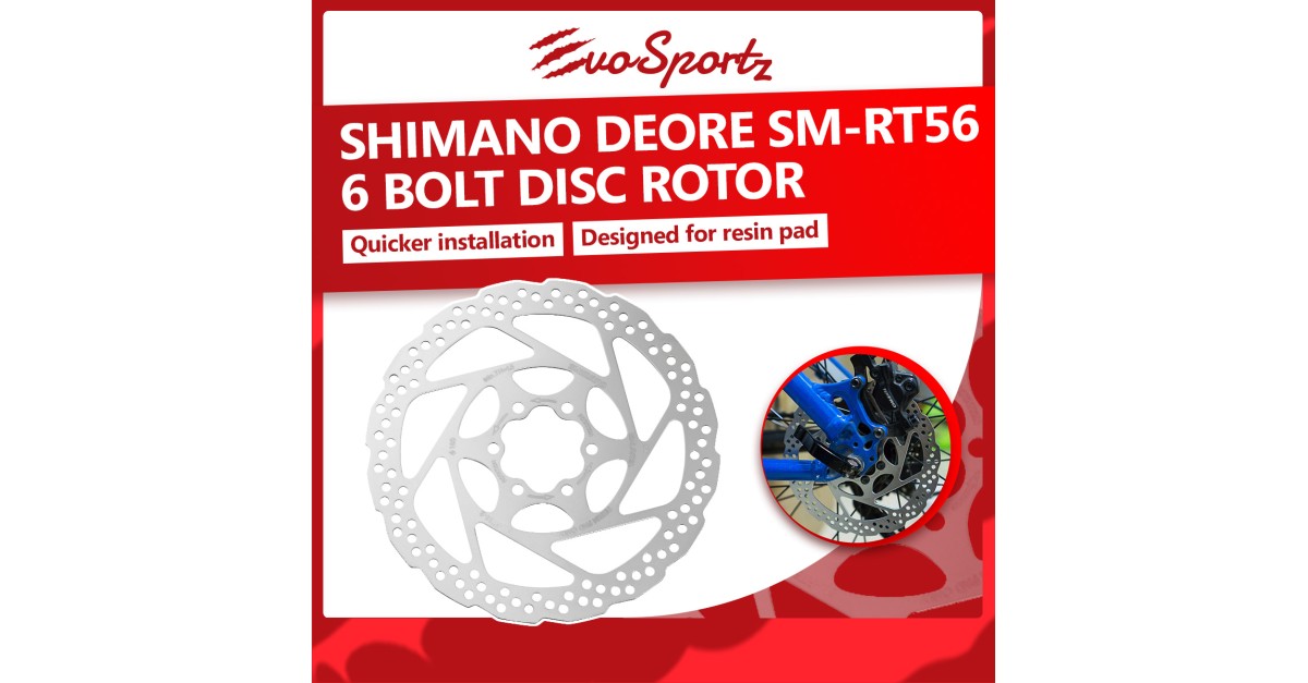 Shimano Deore SM-RT56 6 Bolt Disc Rotor | EvoSportz Singapore