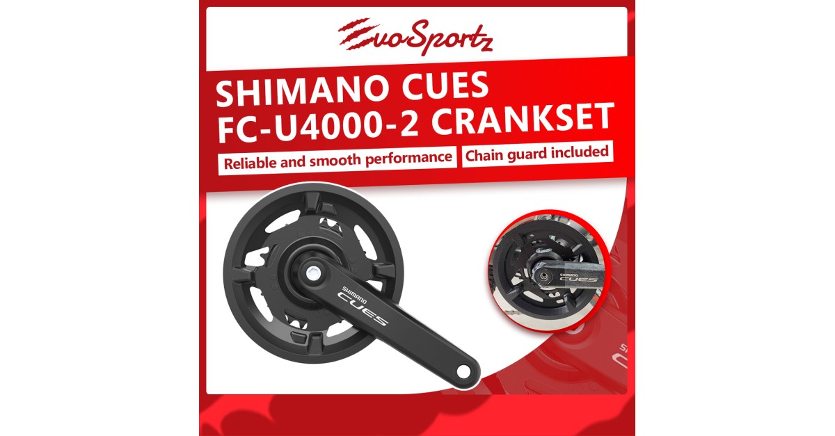 Shimano CUES FC-U4000-2 Crankset | EvoSportz Singapore