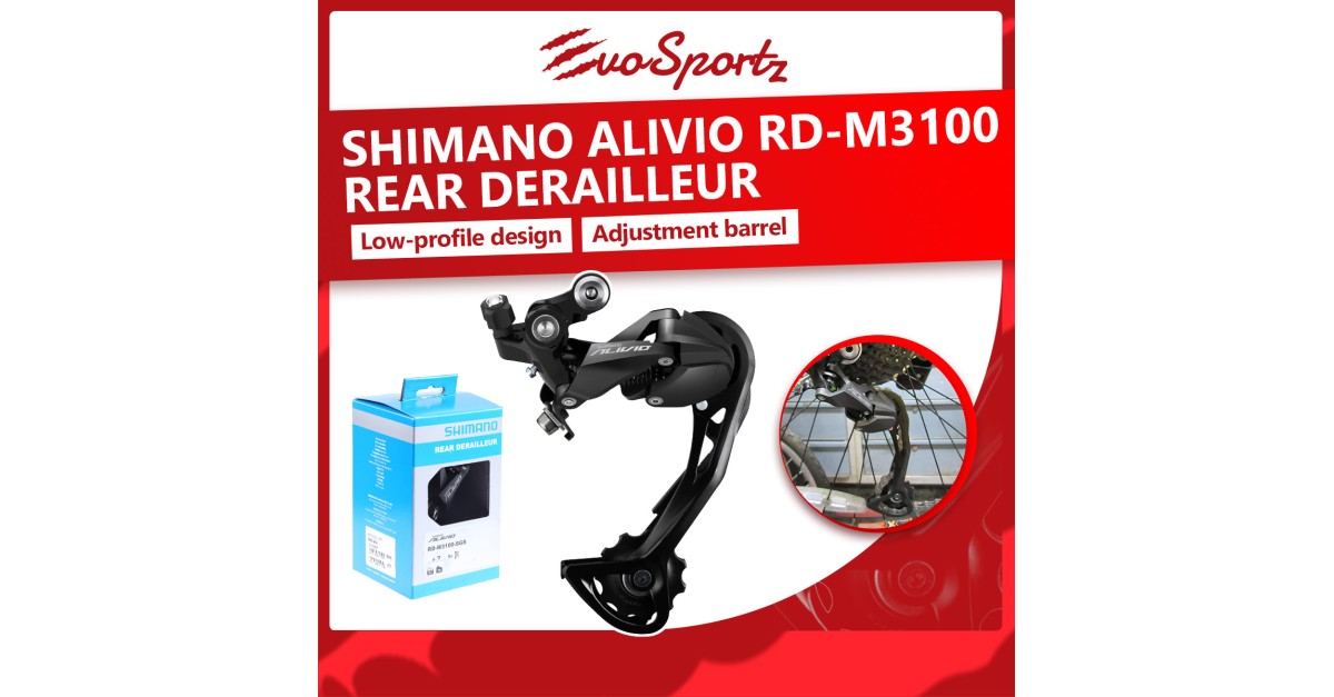 Shimano Alivio RD-M3100 Rear Derailleur | EvoSportz Singapore