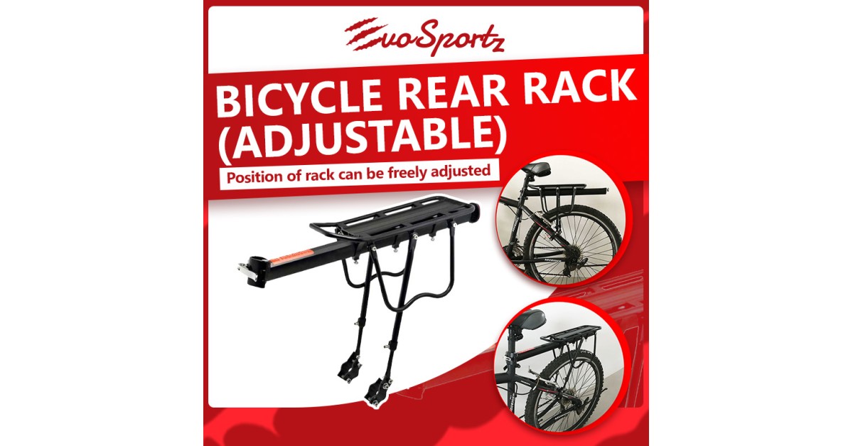 Bicycle Rear Rack (Adjustable) | EvoSportz Singapore