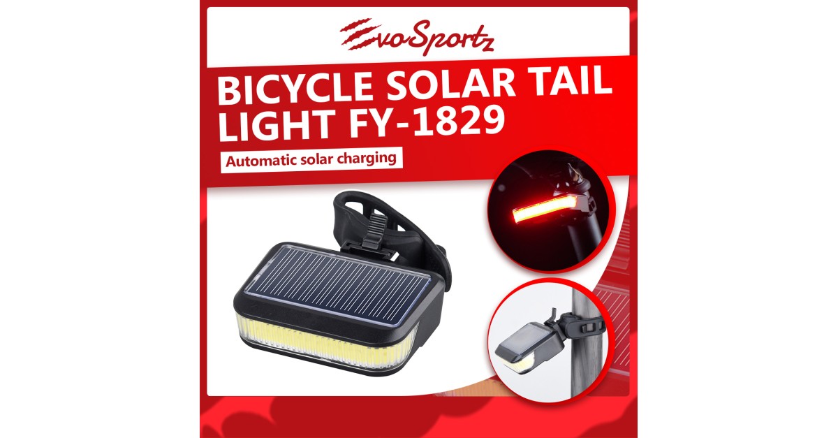 Bicycle Solar Tail Light FY-1829 | EvoSportz Singapore